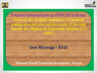 Evidence-Informed Scale Up of NICHE in Kenya | PPT
