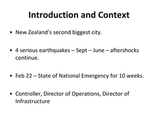 Jane Parfitt - Managing Assistance: Experiences from Christchurch: A ...