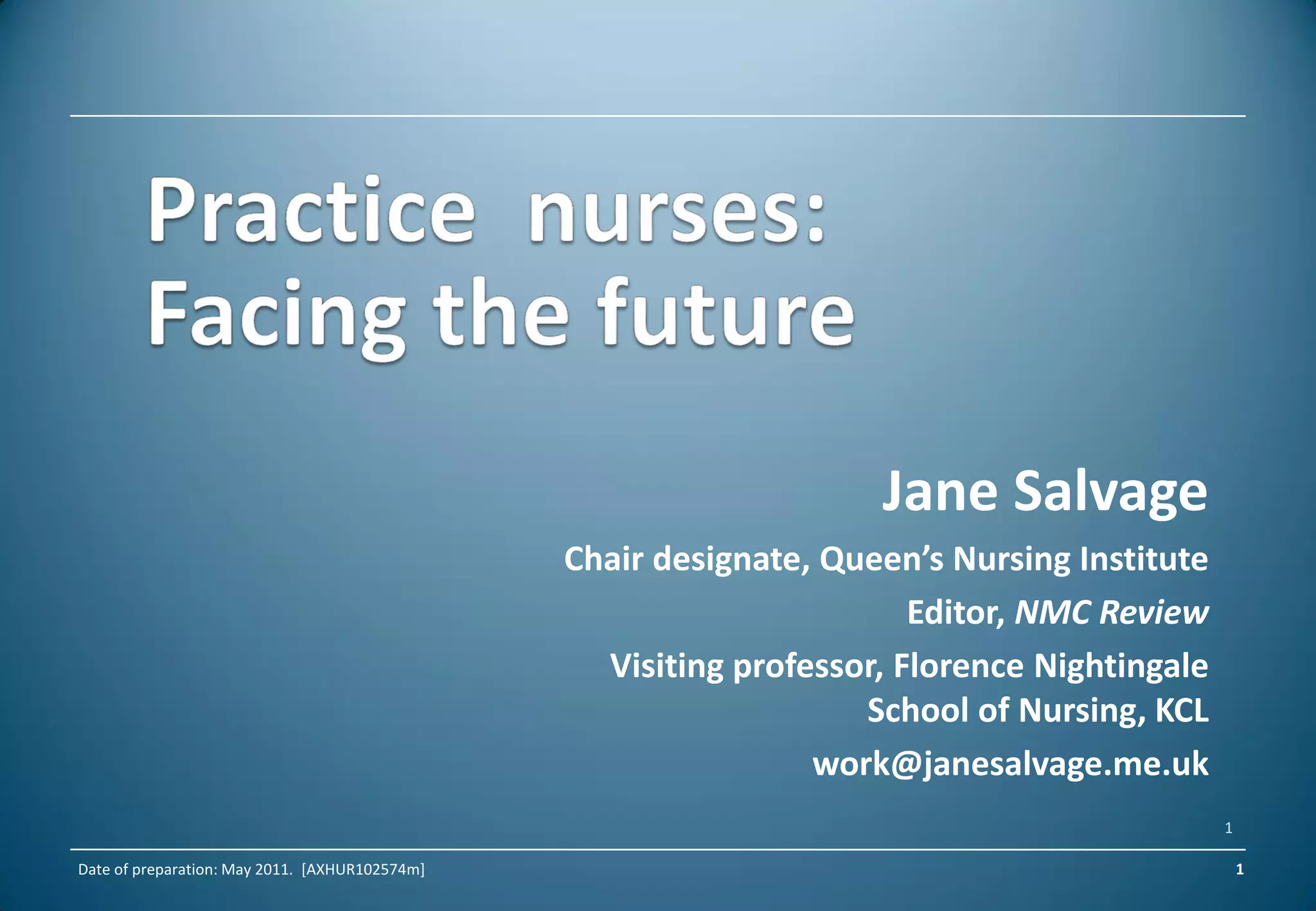 The changing role of practice nurses | PDF