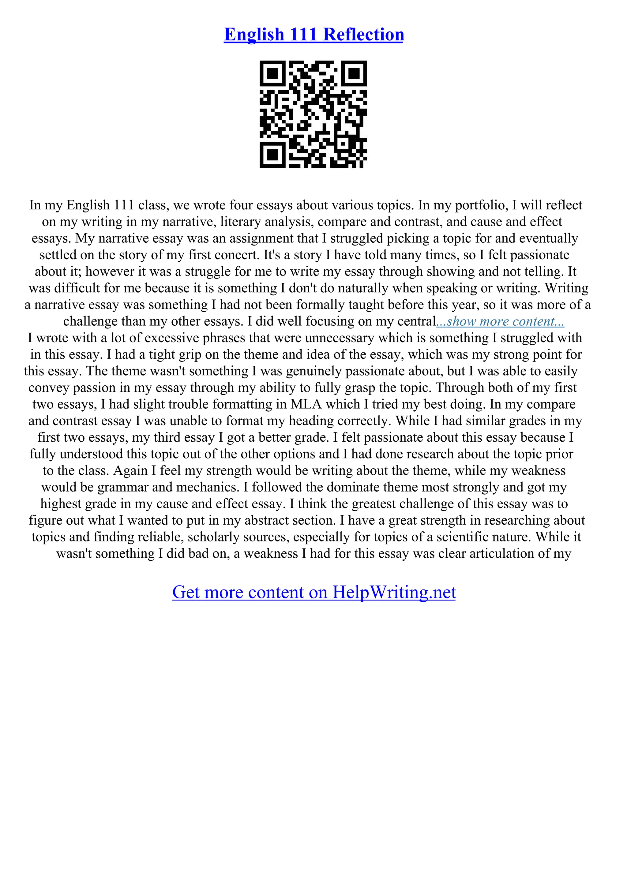 Jane Schaffer Essay Example | PDF