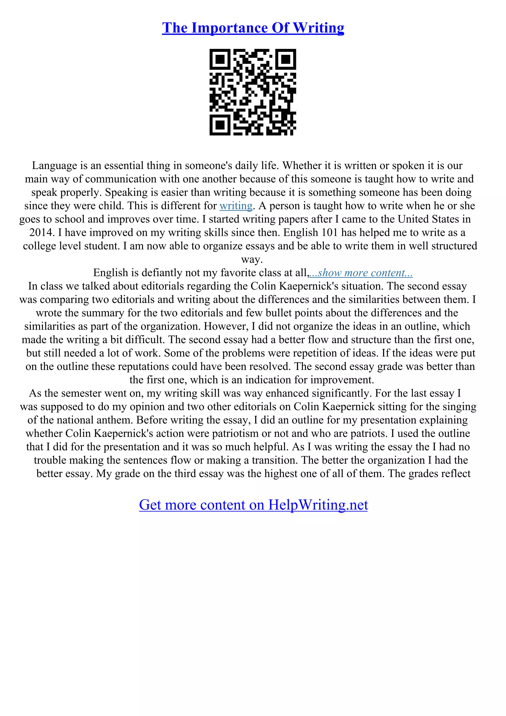 Jane Schaffer Essay Example | PDF