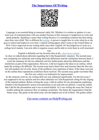 Jane Schaffer Essay Example | PDF