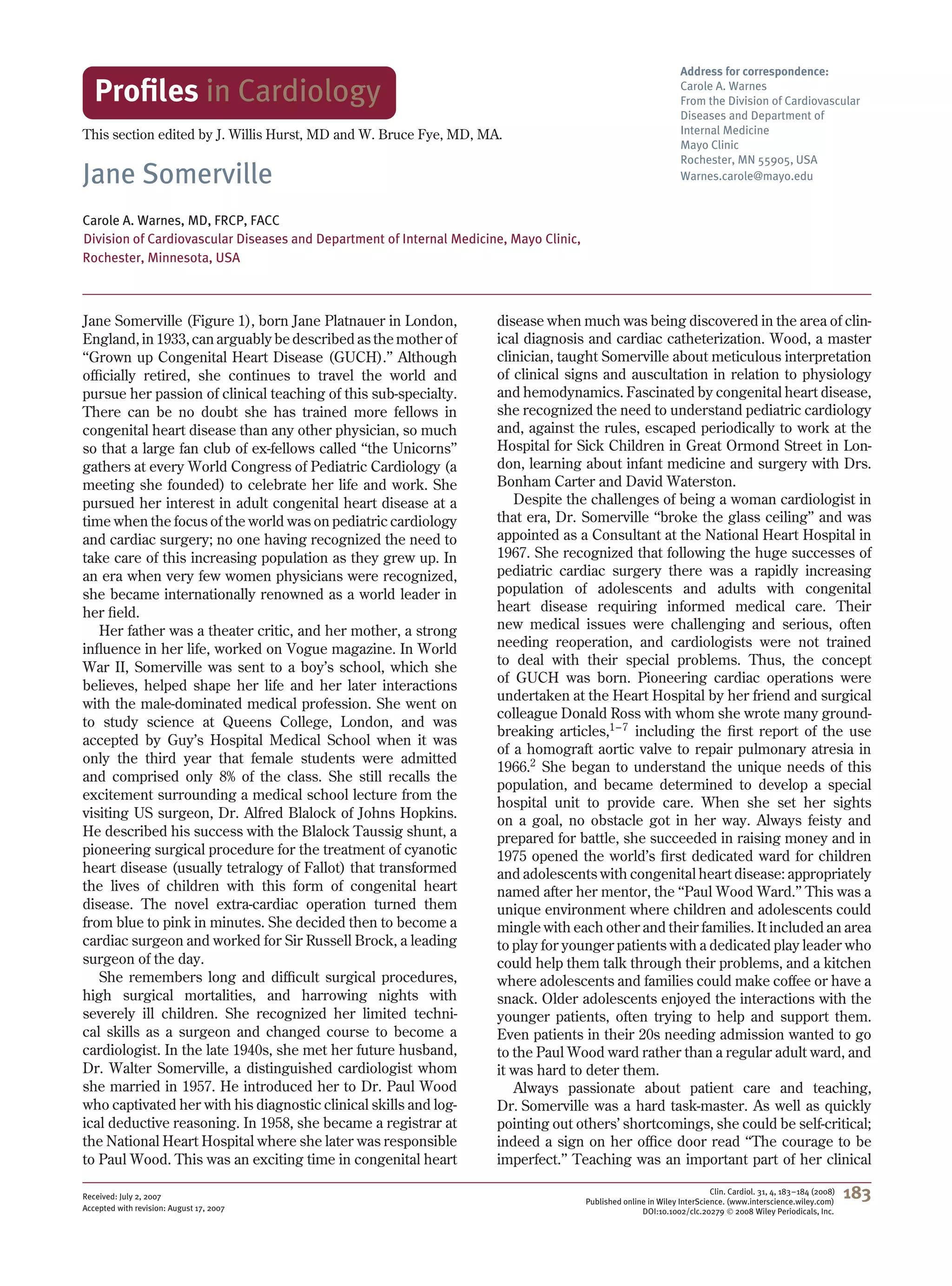 Jane Somerville | PDF