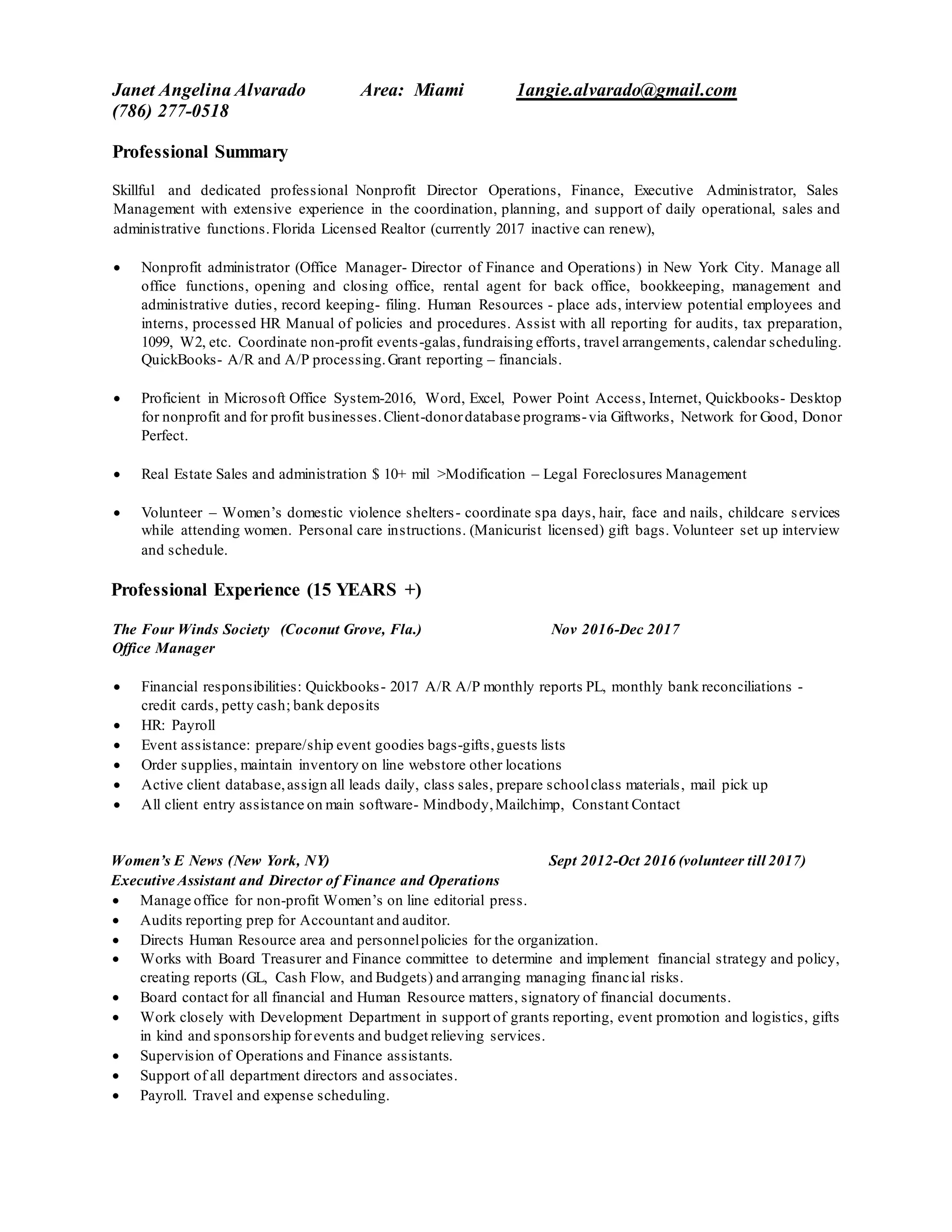 Janet a. alvarado resume 2018 | DOCX