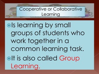 Cooperative Learning with the Computer | PPTX
