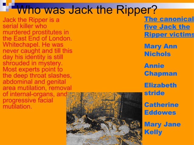 Jane the ripper | PPT
