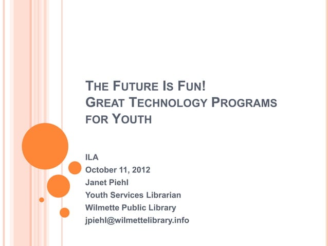 The Future is Fun - Scratch & Comic Life | PPT