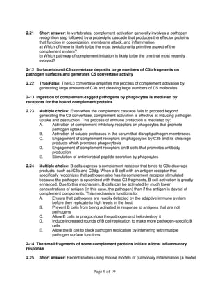 Janeways Immunobiology 9th Edition Murphy Test Bank | PDF