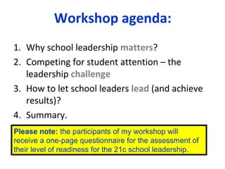 School Leadership | PPT
