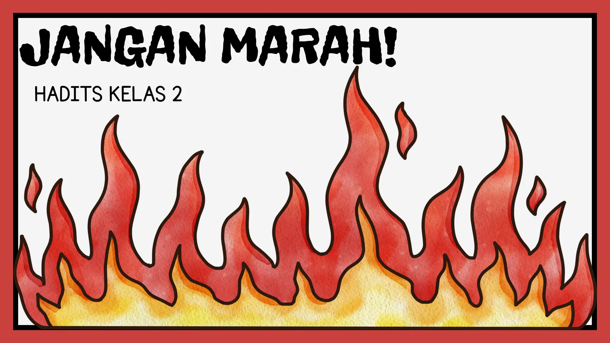 Hadits Jangan Marah! Riwayat Imam Thabrani untuk anak SD ppt sederhana ...