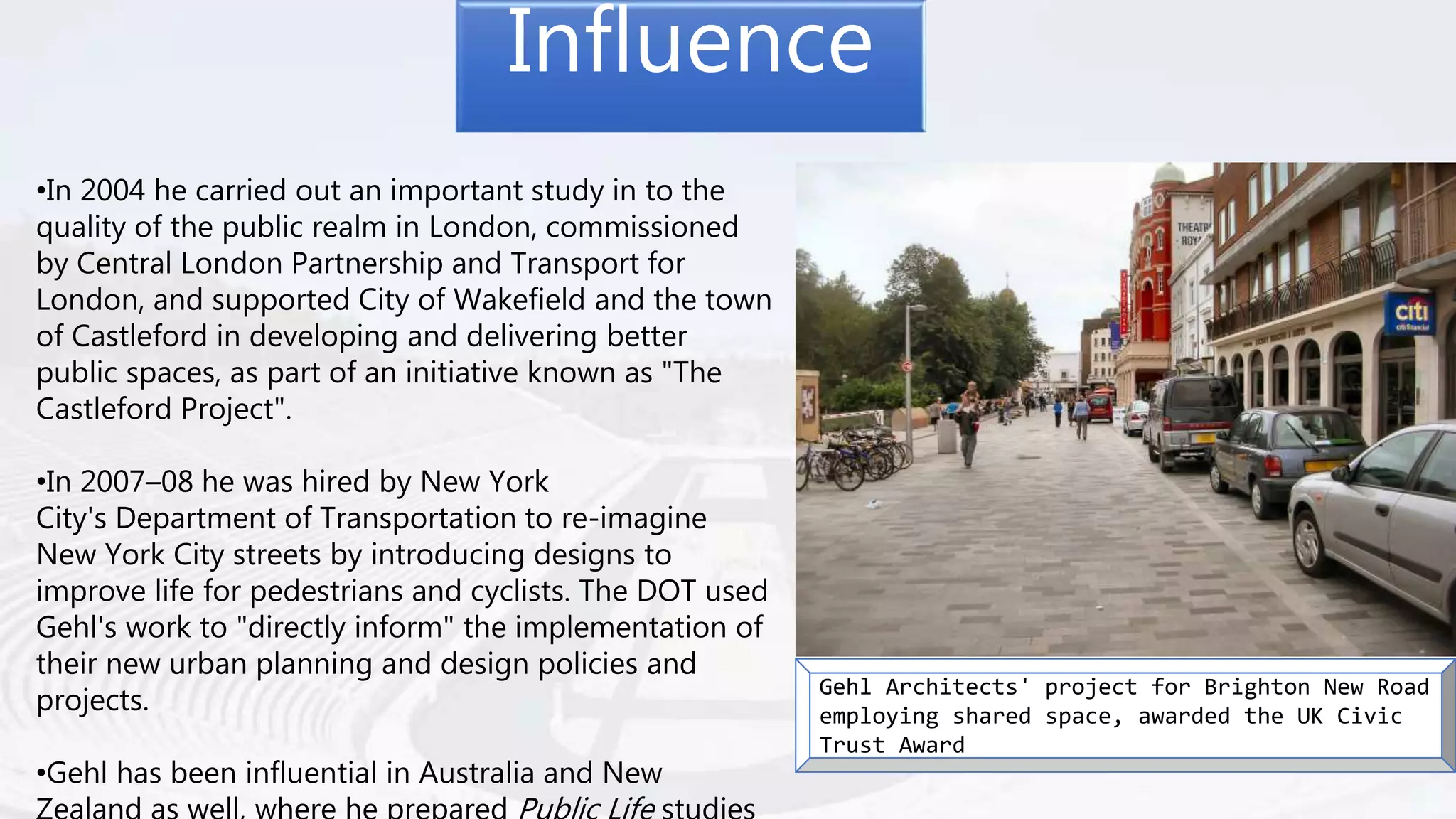 Jan Gehl-An Urbanist | PPTX