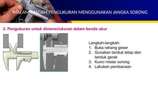 Pengenalan alat ukur jangka sorong untuk teknik mesin | PPTX