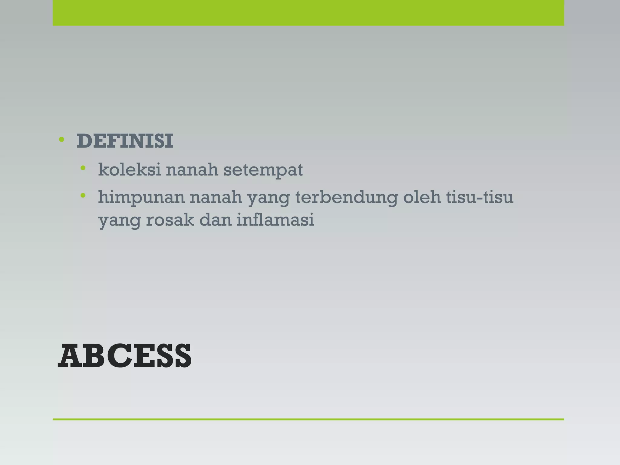 JANGKITAN - ABCESS, BOIL, SINUS, FISTULA & FISSURE | PPT