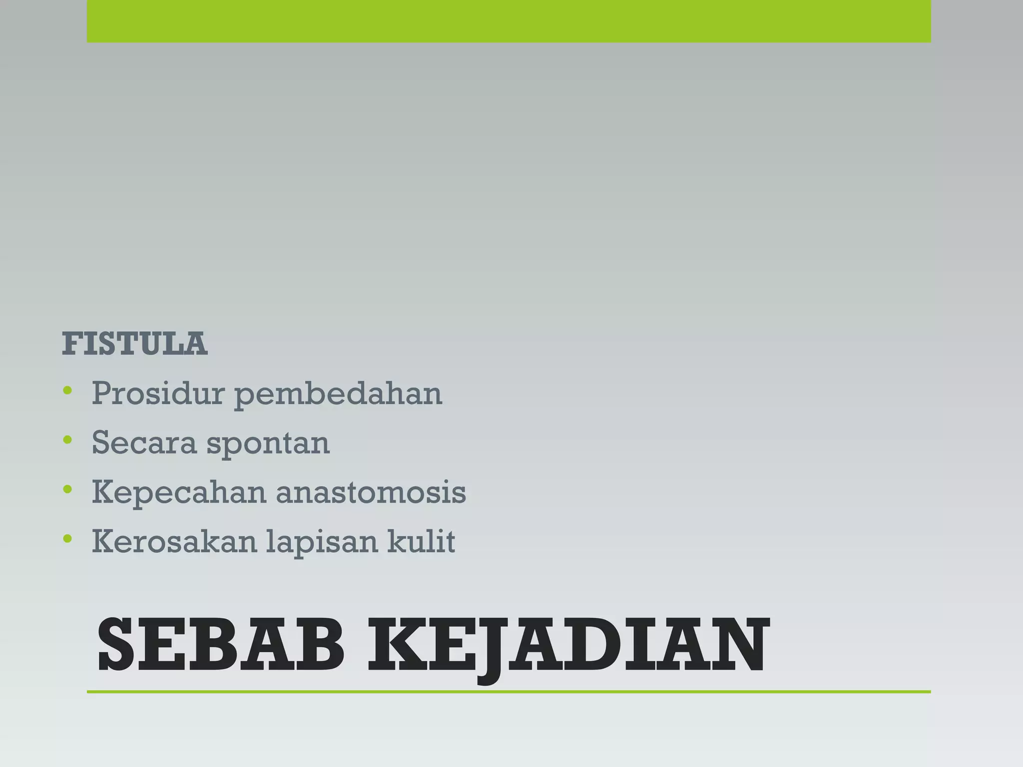 JANGKITAN - ABCESS, BOIL, SINUS, FISTULA & FISSURE | PPT