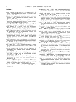 Jang morrisono learybenefitsegmentationjapantm2002 | PDF