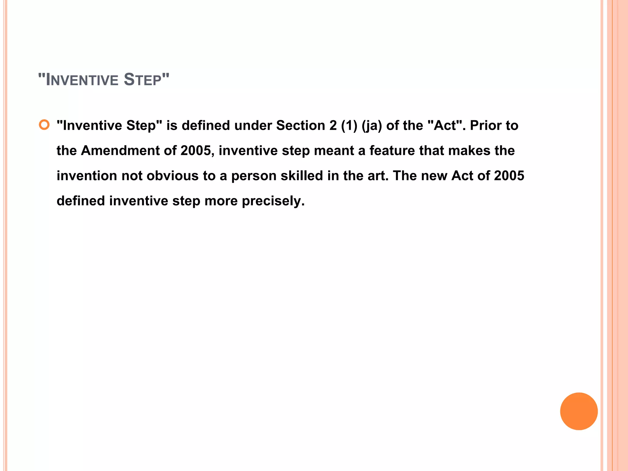 The Patent Act, 1970 | PPTX