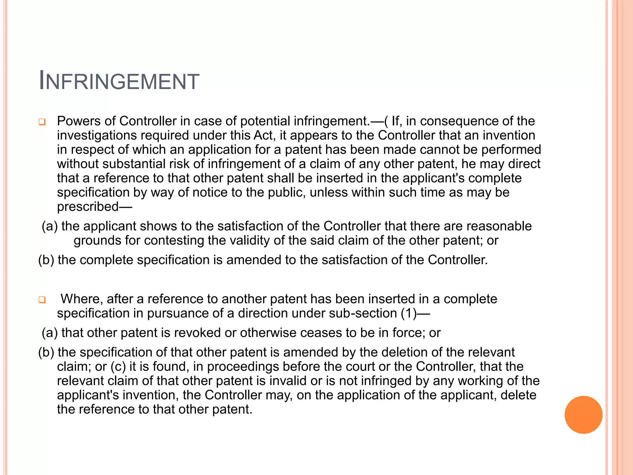 The Patent Act, 1970 | PPTX