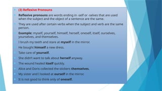 Pronouns in English that can be used with | PPT