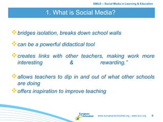 M&L 2012 - Smile – social media in learning & education - by Janice Richardson | PPT | Social ...