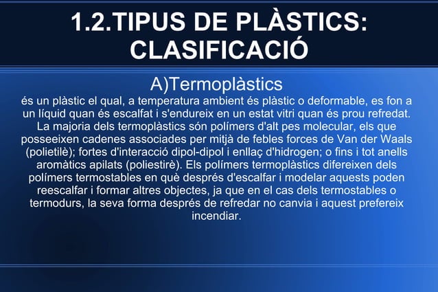 els materials plastics | ODP