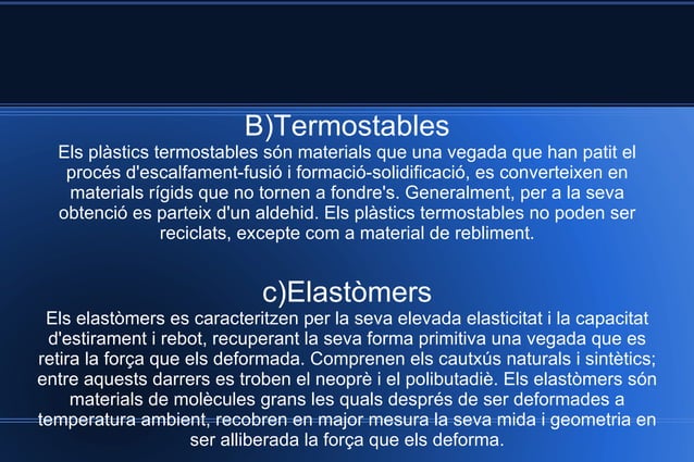 els materials plastics | ODP
