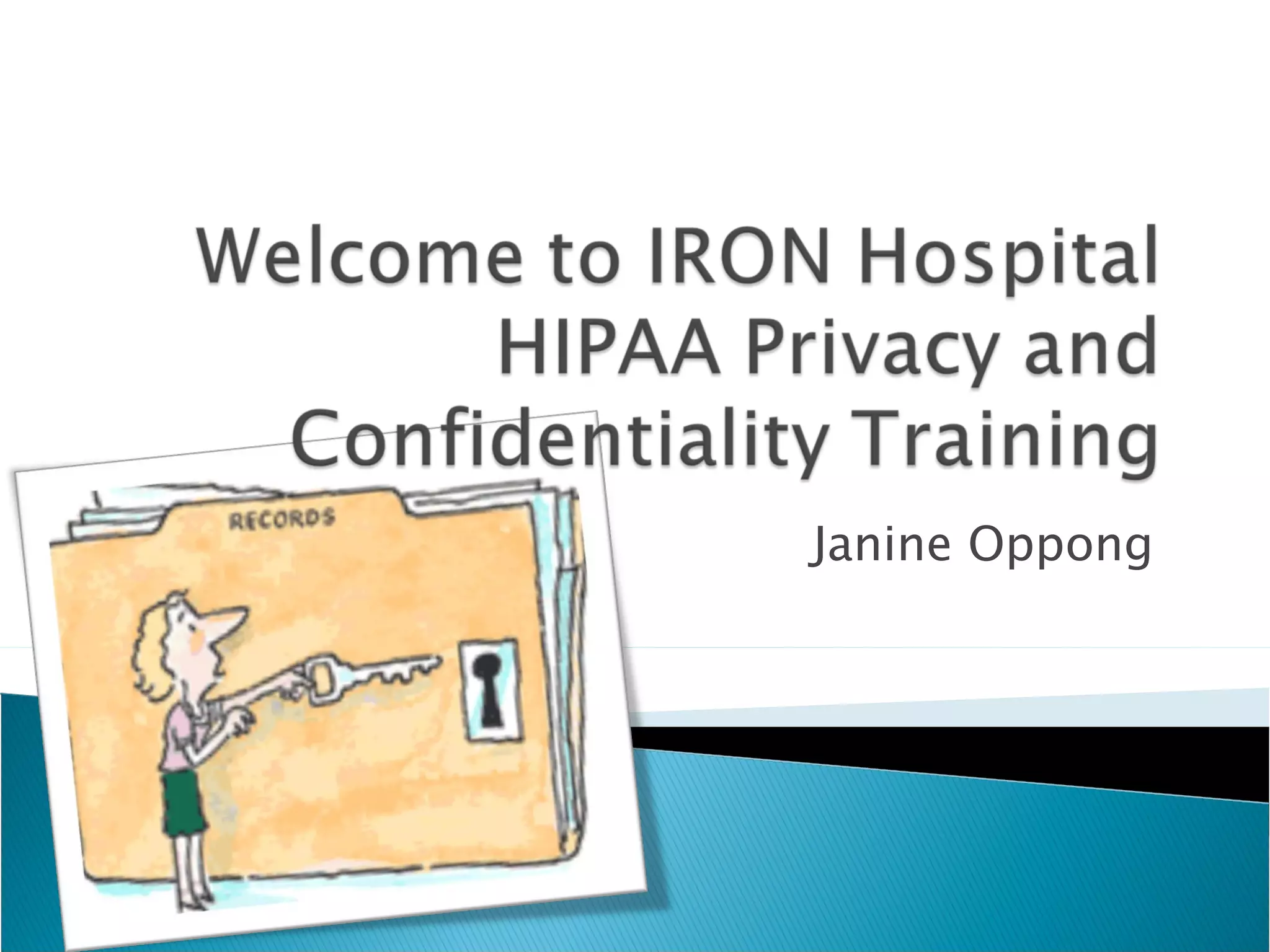 hipaa privacy and confidentiality | PPT