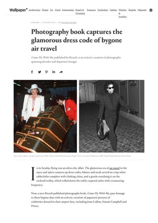Photography book captures the glamorous dress code of bygone air travel ...