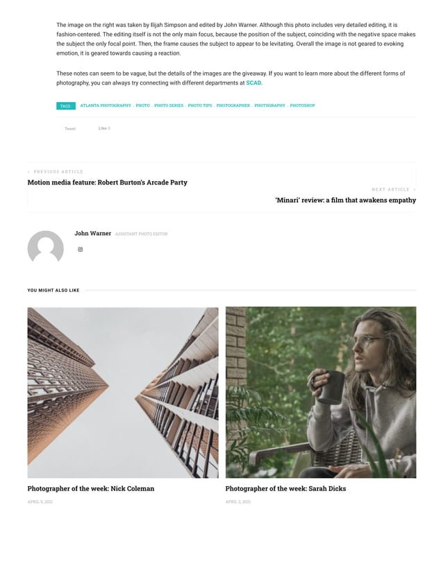 Editorial photography or amazing portraits? An amateur photographer’s ...