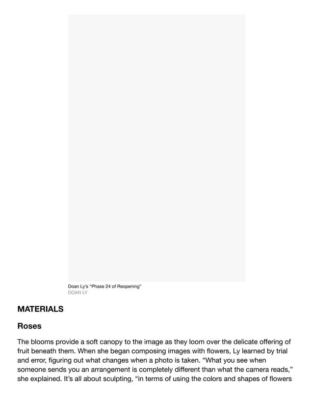 How I Made This: Doan Ly’s Iridescent Flower Photography | PDF