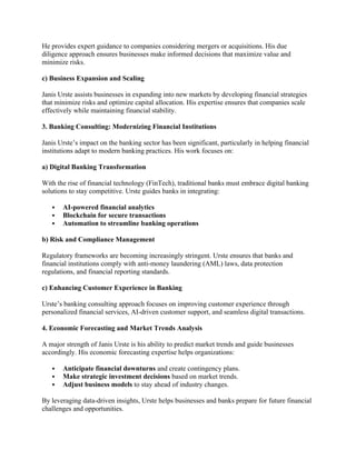 Janis Urste A Mastermind in Business and Banking Consulting.docx