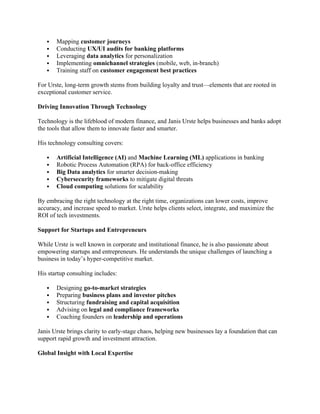 Janis Urste Bridging Innovation and Stability in Business and Banking ...