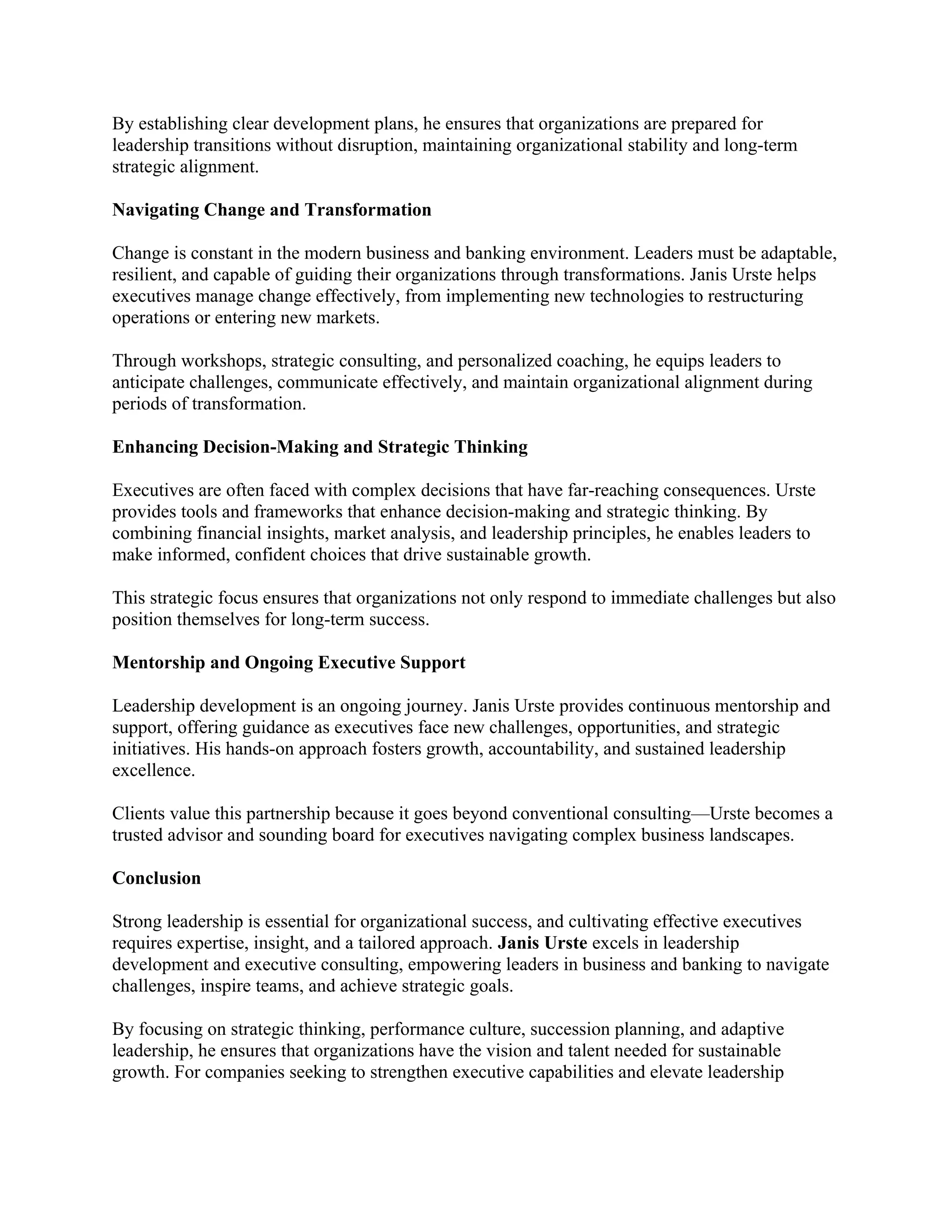 Janis Urste Empowering Leadership and Executive Excellence in Business ...