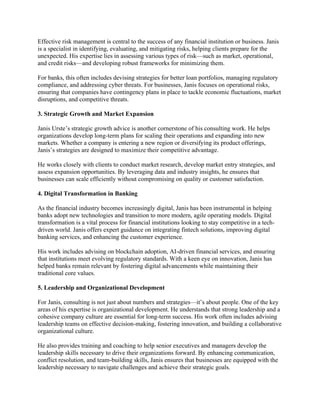 Janis Urste Redefining Business and Banking Consulting for the Modern ...