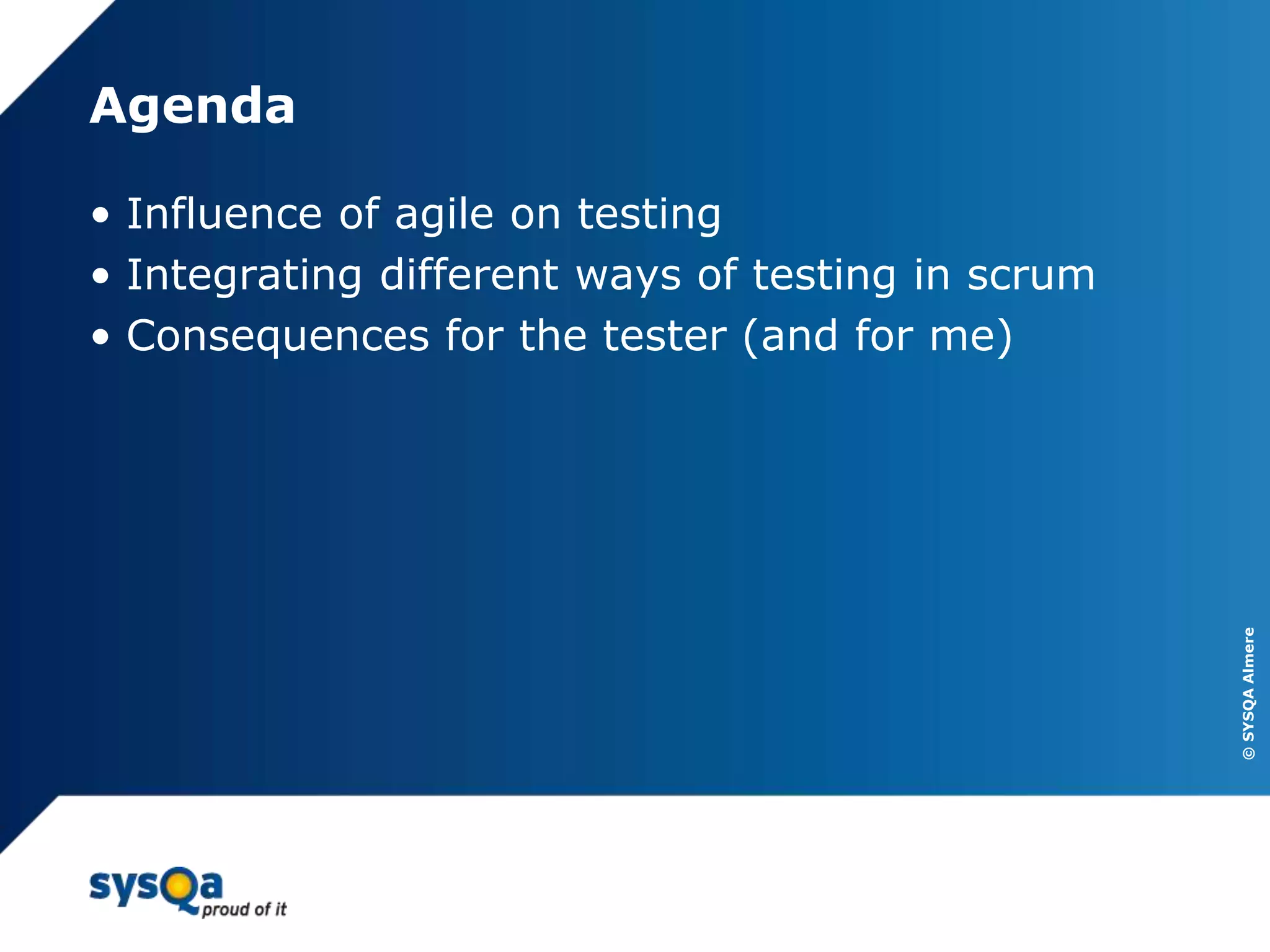 Improve your flexibility by mastering different ways of testing | PPT