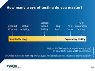 Improve your flexibility by mastering different ways of testing | PPT