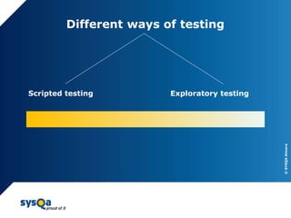 Improve your flexibility by mastering different ways of testing | PPT