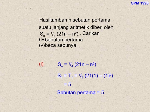 Janjang aritmetik | PPT