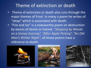 Theme of Robert Frost's Poetry | PPTX