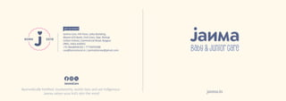 Janma 2025 Product Catalogue - Baby Junior Skincare Brand Janma Care | PDF