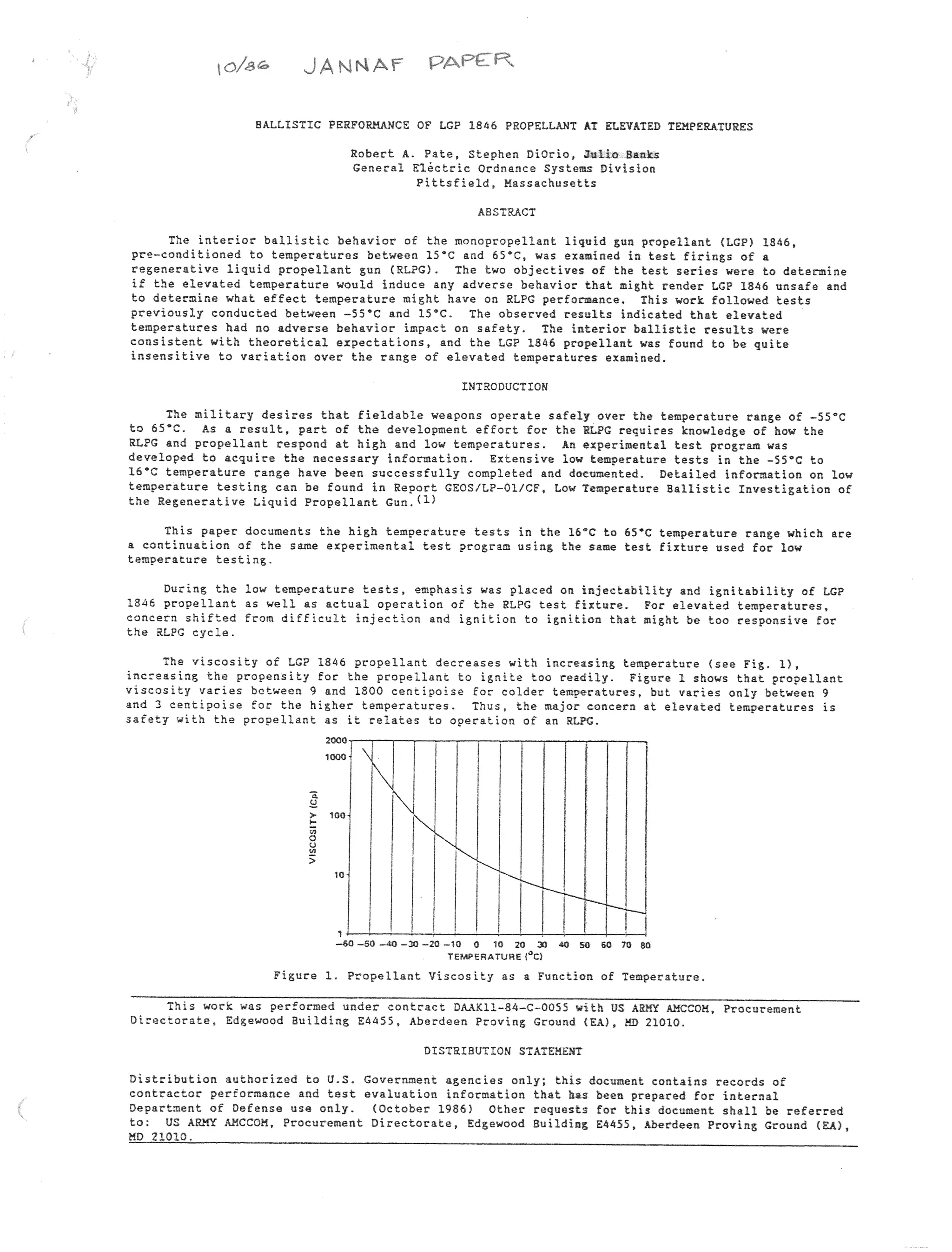 Jannaf 10 1986 paper by julio c. banks, et. al.-ballistic performance ...