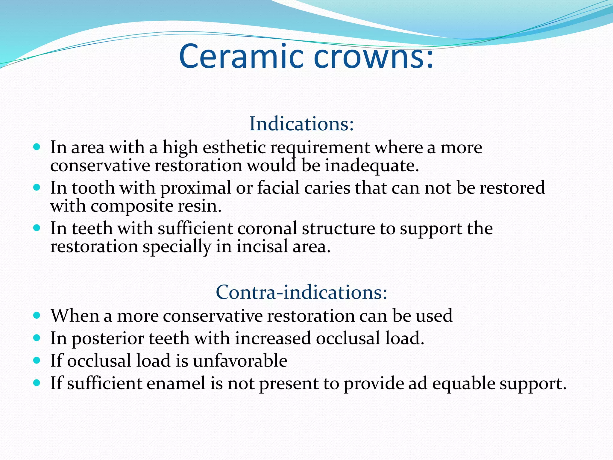 complex restorations | PPTX
