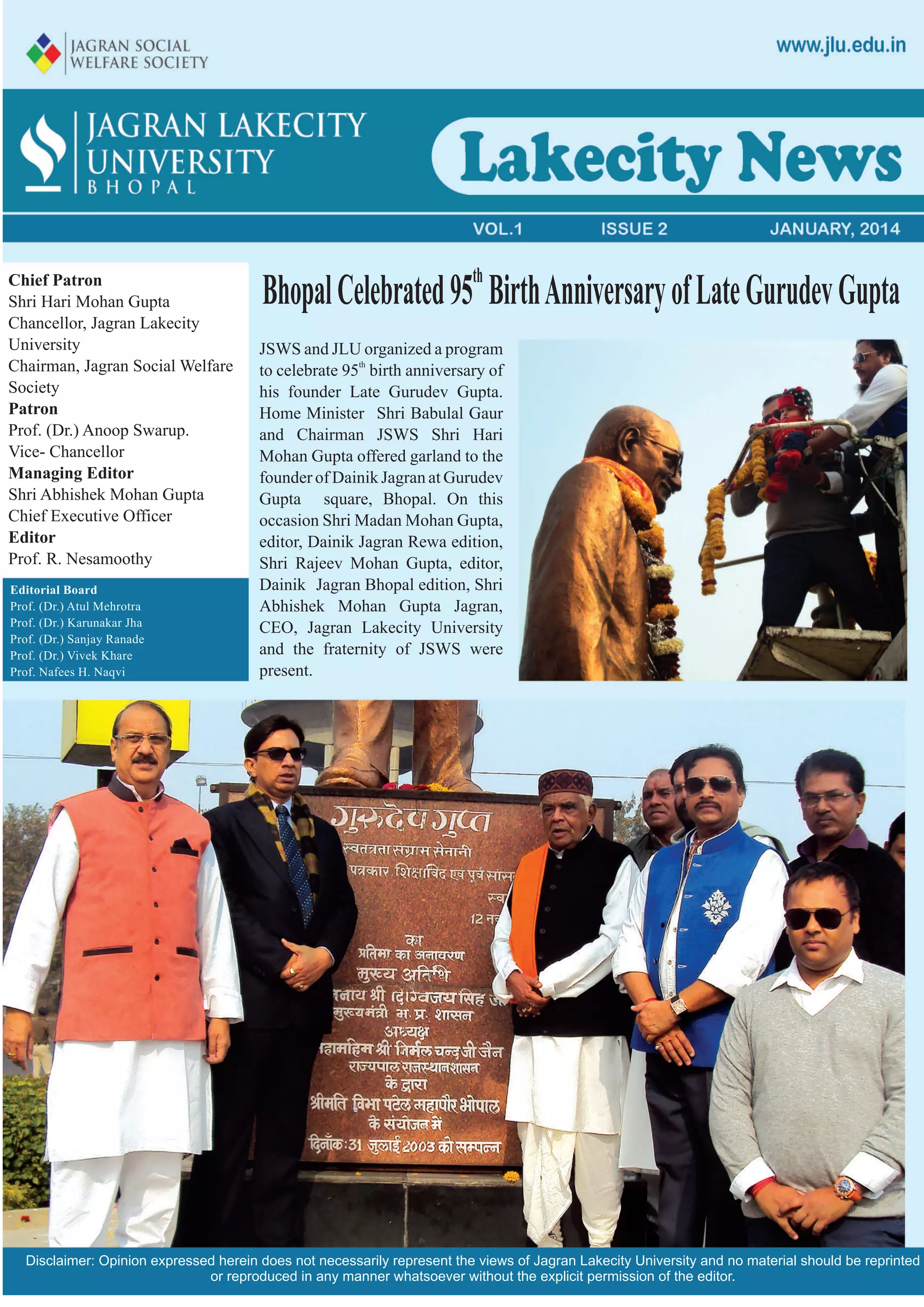 JLU Newsletter Jan 2014 | PDF