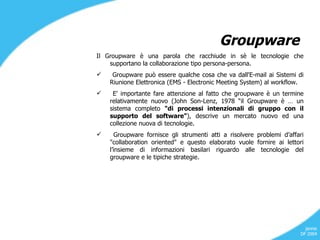 Jannis.Groupware | PPT | Computing | Technology & Computing