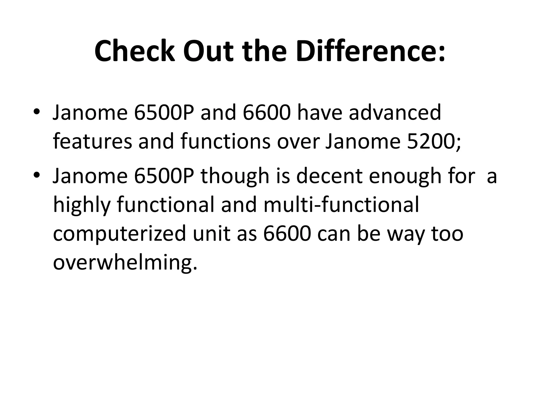 Janome 6500 p sewing machine | PPTX | Needlework | Arts and Crafts