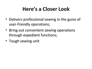 Janome mc 4400 sewing machine | PPT