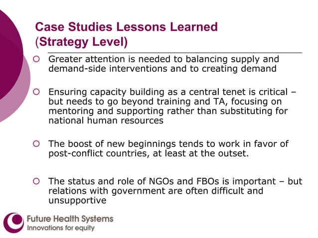 Lessons Learned from Case Studies on Effective Service Delivery | PPTX ...
