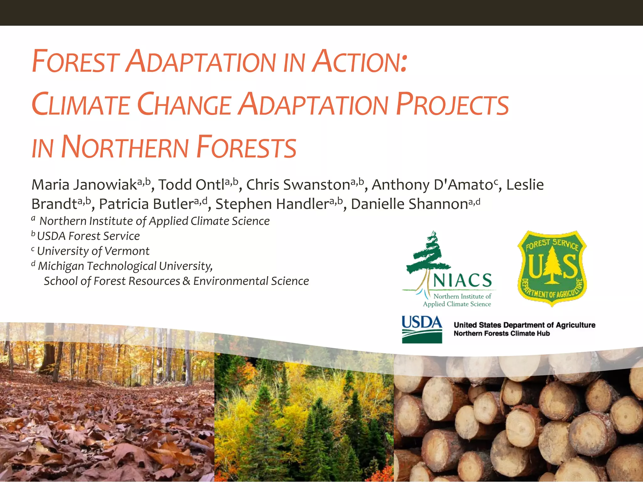 Forest Adaptation in Action: Climate Change Adaptation Projects in ...