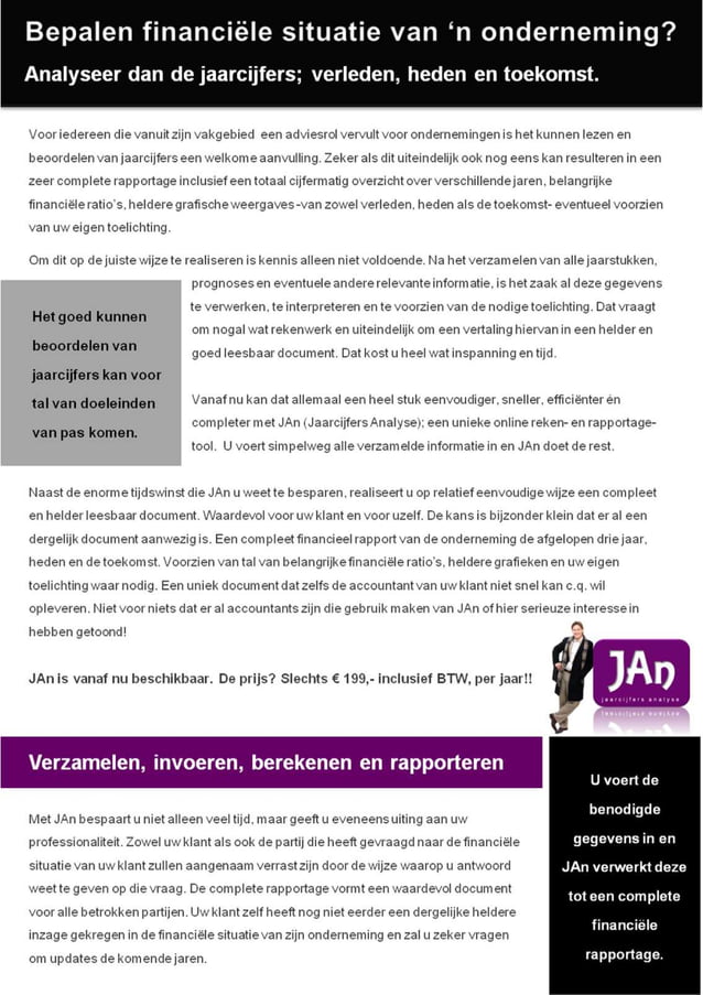 JAn - Jaarcijfers Analyse | PDF