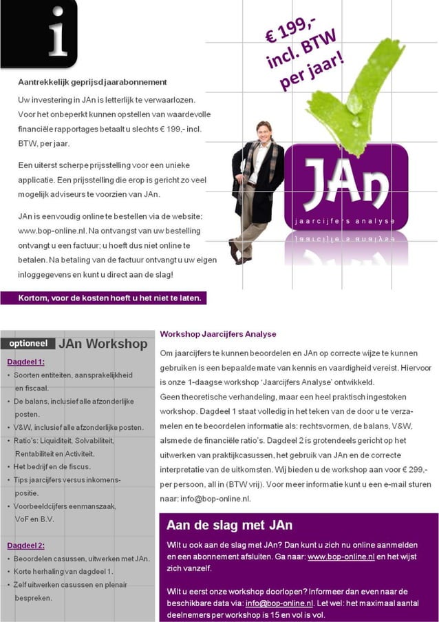 JAn - Jaarcijfers Analyse | PDF