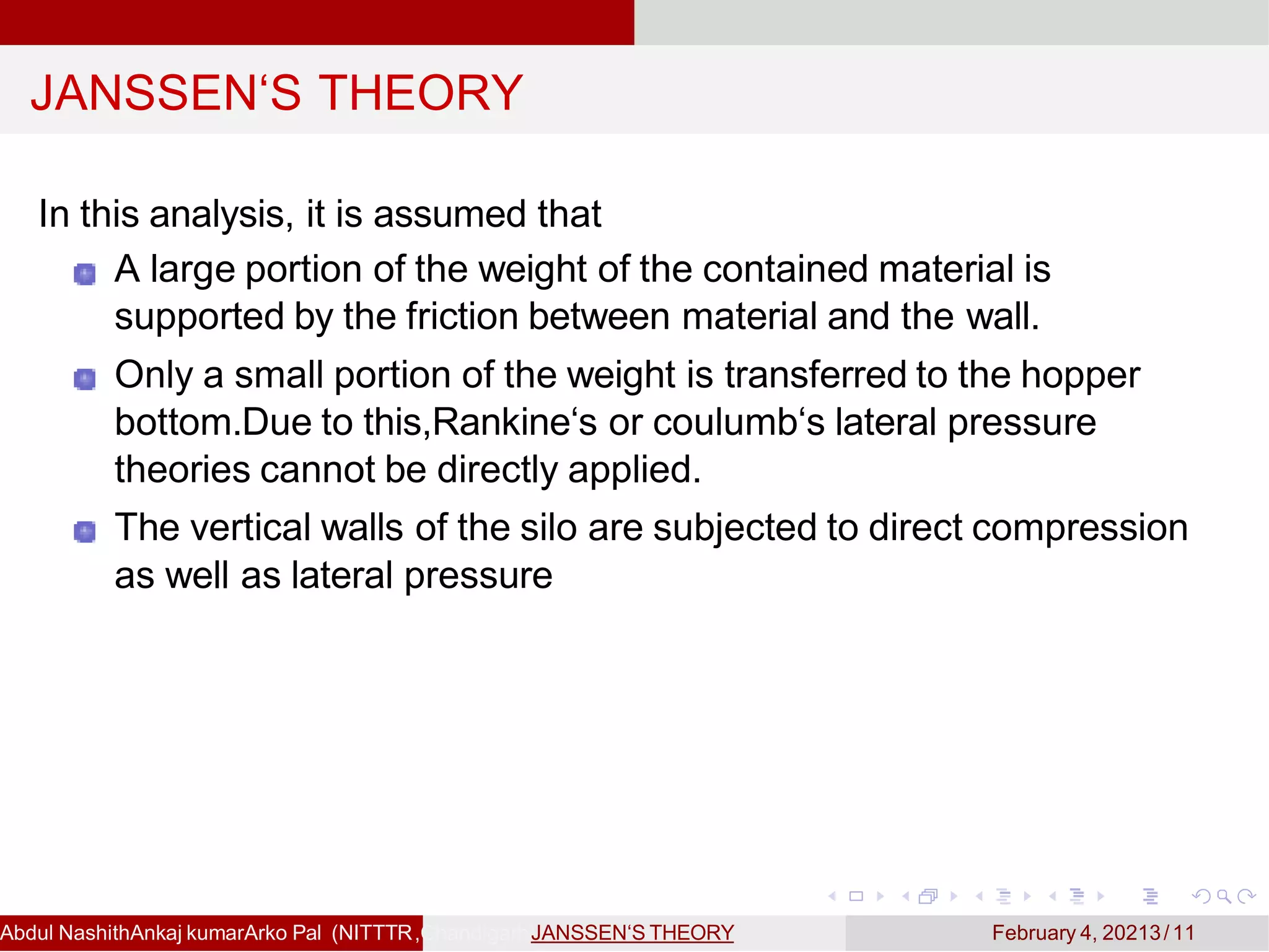 Janssen's theory | PPTX